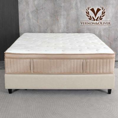 China MDI Latex Like Foam Compressed Pocket Spring Mattress 14 Inch Euro Top for sale