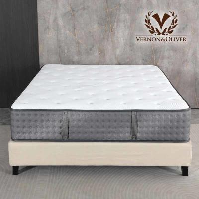 China 12 Inch Tight Top Mattress Compressed Rolled Up Independent Spring Mattress for sale