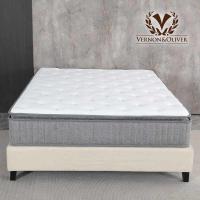 China Gel Memory Foam Independent Pocket Spring Mattress Compressed 10 Inch Pillow Top Gray for sale