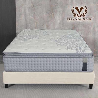 China MDI Memory Foam Pocket Spring Mattress Compressible Pillow Top Graceful Pattern 14In for sale