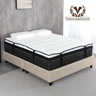 China 5 Stars Hotel Compressible Pocket Spring Mattress Soft Topper MDI Foam 14 Inch for sale