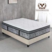 China Hotel Soft Pocket Spring Mattress Jacquard Fabric MDI Gel Memory Foam 14 Inch for sale