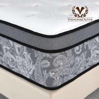 China Hotel Soft Pocket Spring Mattress Jacquard Fabric MDI Gel Memory Foam 14 Inch for sale