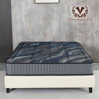 China Tight Top Art Pattern Knitted Pocket Memory Foam Mattress Natural Latex Compressible 10 Inch for sale