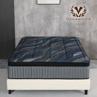 China Memory Foam Natural Latex Pocket Spring Mattress 14in Jacquard Knitted Fabric Gel Infused for sale