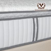 China Pillow Top Light Gray Knitted Gel Memory Foam Mattress Supportive Feel Compressible 12in for sale