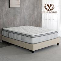 China Pillow Top Light Gray Knitted Gel Memory Foam Mattress Supportive Feel Compressible 12in for sale