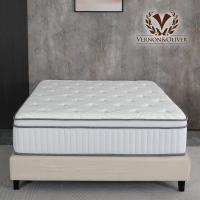 China Gel Memory Foam Pocket Spring Mattress Compressible Light Gray Knitted Fireproof for sale