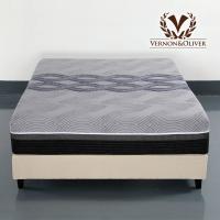 China Hybrid Compressed Pocket Spring Mattress Jacquard Knitted Fabric Natural Latex Foam 12in for sale