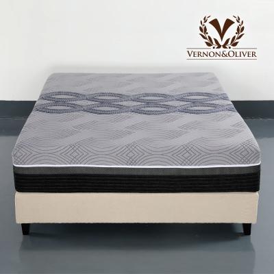 China Hybrid Compressed Pocket Spring Mattress Jacquard Knitted Fabric Natural Latex Foam 12in for sale