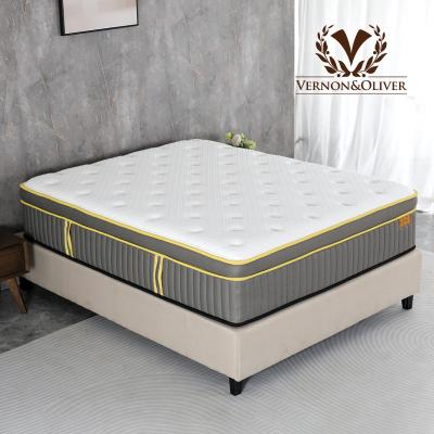 China 14 Inch Tencel Skin-Friendly Fabric Memory Foam Pocket Spring Mattress Vacuum Compressed in Box for Easy Shipping for sale