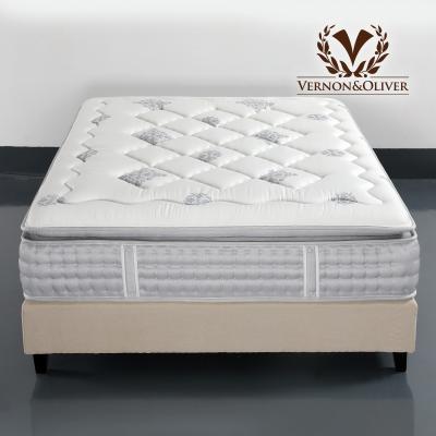 China 13 Inch Luxurious Satin Knitted Fabric Memory Foam Pocket Spring Mattress Vacuum Compressed for Comfortable Sleep for sale