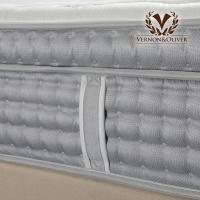 China 14 Inch Thickness Luxurious Satin Knitted Fabric Pocket Spring Mattress with Memory Foam Vacuum Compressed for Restful Sleep for sale