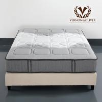 China 10 inch tight top medium firmness natural latex affordable  price  pocket spring mattress rolled up in a box for sale
