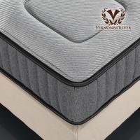 China 10 inch tight top medium firmness natural latex affordable  price  pocket spring mattress rolled up in a box for sale