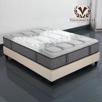 China 10 inch tight top medium firmness natural latex affordable  price  pocket spring mattress rolled up in a box for sale