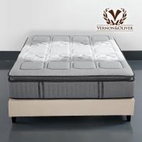 China 12 inch pillow top medium soft memory foam mix natural latex affordable  price  pocket spring mattress rolled up in a box good for home use for sale