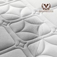 China 14 inch Euro top medium soft memory foam mix natural latex competitive  price  pocket spring mattress rolled up in a box good for home use for sale