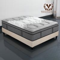 China 14 inch Euro top medium soft memory foam mix natural latex competitive  price  pocket spring mattress rolled up in a box good for home use for sale