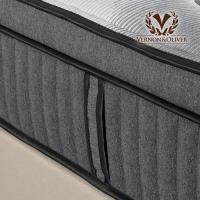 China 14 inch Euro top medium soft memory foam mix natural latex competitive  price  pocket spring mattress rolled up in a box good for home use for sale