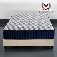 China 12 inch tight top cooling fabric pressure relief memory foam with nature latex pocket spring mattress packed in box for sale