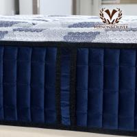 China 12 inch tight top cooling fabric pressure relief memory foam with nature latex pocket spring mattress packed in box for sale