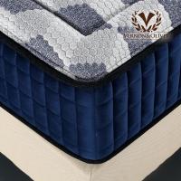 China 12 inch tight top cooling fabric pressure relief memory foam with nature latex pocket spring mattress packed in box for sale