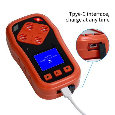 China Portable Biogas Analyzer 4 in 1 CH4 CO2 H2S Multi Gas Detector 3000mAh Battery for sale