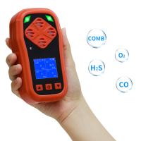 China YA-CDX4 4 in 1 Portable Multi Gas Detector O2 CO H2S LEL 3000mAh Battery LCD Display for sale