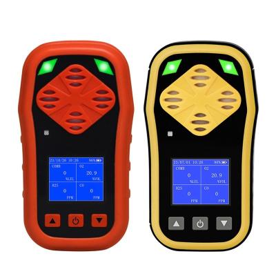 China YA-CDX4 Portable 4-Gas Detector for H2S CO O2 CH4 with ATEX Certification and IP67 Rating for sale