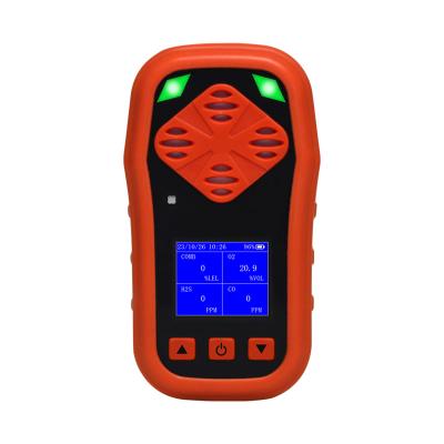 China YA-CDX4 Portable Multi Gas Detector for H2S CO O2 CH4 with 3000mAh Battery and 1.0kg Weight for sale