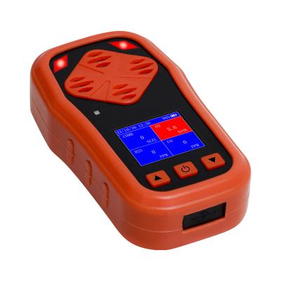 China Portable 4 in 1 Multi Gas Detector O2 H2S CO CH4 Dust Proof 3000mAh Battery for sale