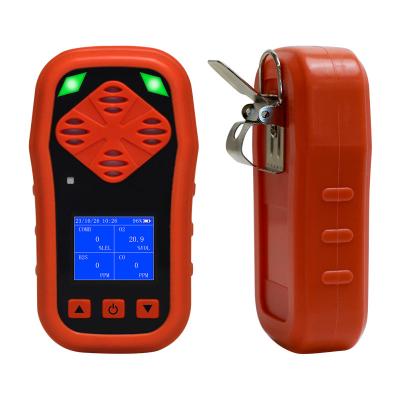 China Portable Multi Gas Detector for Ethylene C2H4 Diesel Oil Leaks 4 Gas H2S CO O2 CH4 3000mAh for sale