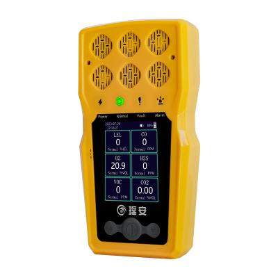 China BTQ-YA-C100FT Portable Multi Gas Detector with 6-Gas Detection, 5800mAh Battery, and IP67 Rating for sale