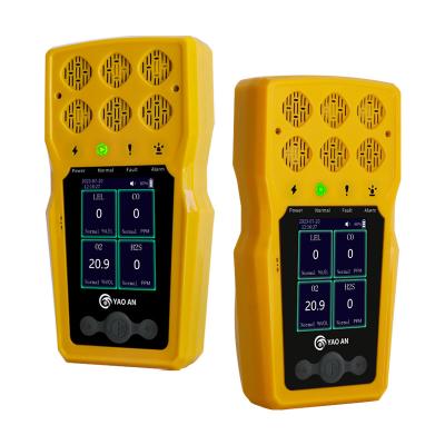 China YAOAN BTQ-YA-C100FT Portable 4 in 1 Multi Gas Detector CO O2 H2S CH4 5800mAh for sale