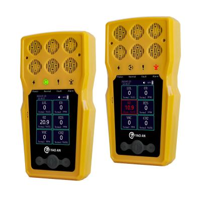 China BTQ-YA-C100FT Portable Multi-Gas Detector - 6-in-1 Analyzer with 5800mAh Battery and IP67 Rating for sale