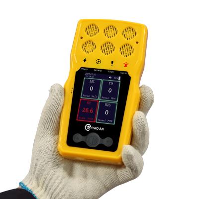 China BTQ-YA-C100FT Portable 6-in-1 Multi-Gas Detector with 5800mAh Battery and IP67 Rating for Industrial Safety for sale