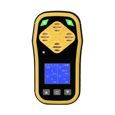 China BTQ-YA-CDX4 Portable 4-in-1 Gas Detector for H2S CO O2 LEL with 3000mAH Battery and 10+ Hour Runtime for sale