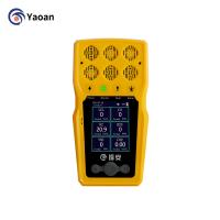 China CE ATEX 6-in-1 Portable Gas Detector with 5800mAh Battery and 10+ Hour Runtime for CO CO2 H2S CL2 NH3 CH4 Detection for sale