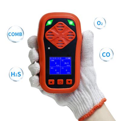 China YAOAN BTQ-YA-CDX4 Portable Multi Gas Detector H2S CO O2 LEL 4 in 1 IP68 for sale