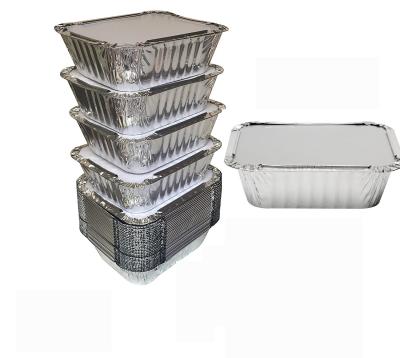 China 8011 Disposable Aluminium Foil Trays , Disposable Microwavable Foil Containers for sale