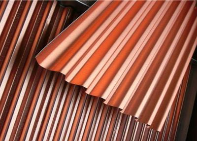 China O H Temper Aluminium Roofing Sheet , Light Weight Colored Sheet Metal Roofing for sale