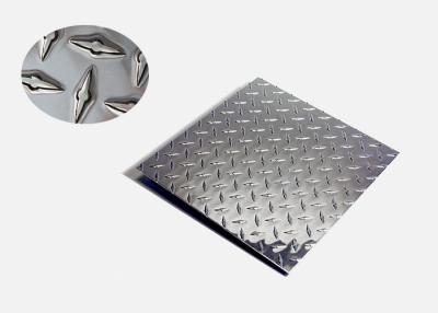 China 12 X 120 Diamond Tread Plate Aluminum , Durable Aluminium Checkered Sheet for sale