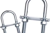 China M4-M16 Grade 8.8 Carbon Steel U-Bolt with Nut Washer - Zinc Plated DIN Standard Fastener for sale