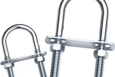 China M4-M16 Grade 8.8 Carbon Steel U-Bolt with Nut Washer - Zinc Plated DIN Standard Fastener for sale