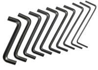 China 36mm Black Oxide Carbon Steel Z-Type Hex Key Spanner Wrench Set 0.7mm-36mm Size Range for sale