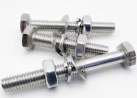 China M8 M10 Stainless steel hex Metal bolt and nut washer full partial thread DIN931 DIN933 for sale