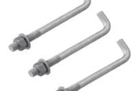 China M4 M16 Carbon steel  L & J Hook Bolt with nut washer Class4.8 grade 8.8 Zinc plating for sale