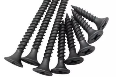 China Black M16 M20 Carbon steel Flat head Hexagon tapping screws Class8. 8 CSK screws for sale