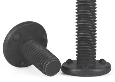 China M4 M16 Carbon steel  Weld STUD Bolt with Nut washer Class4.8 Grade 8.8 Black plating for sale